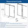 MCOCOD 56" - 60" W x 72" H Single Sliding Frameless Soft Closing Shower Door with 5/16 in. Clear ...